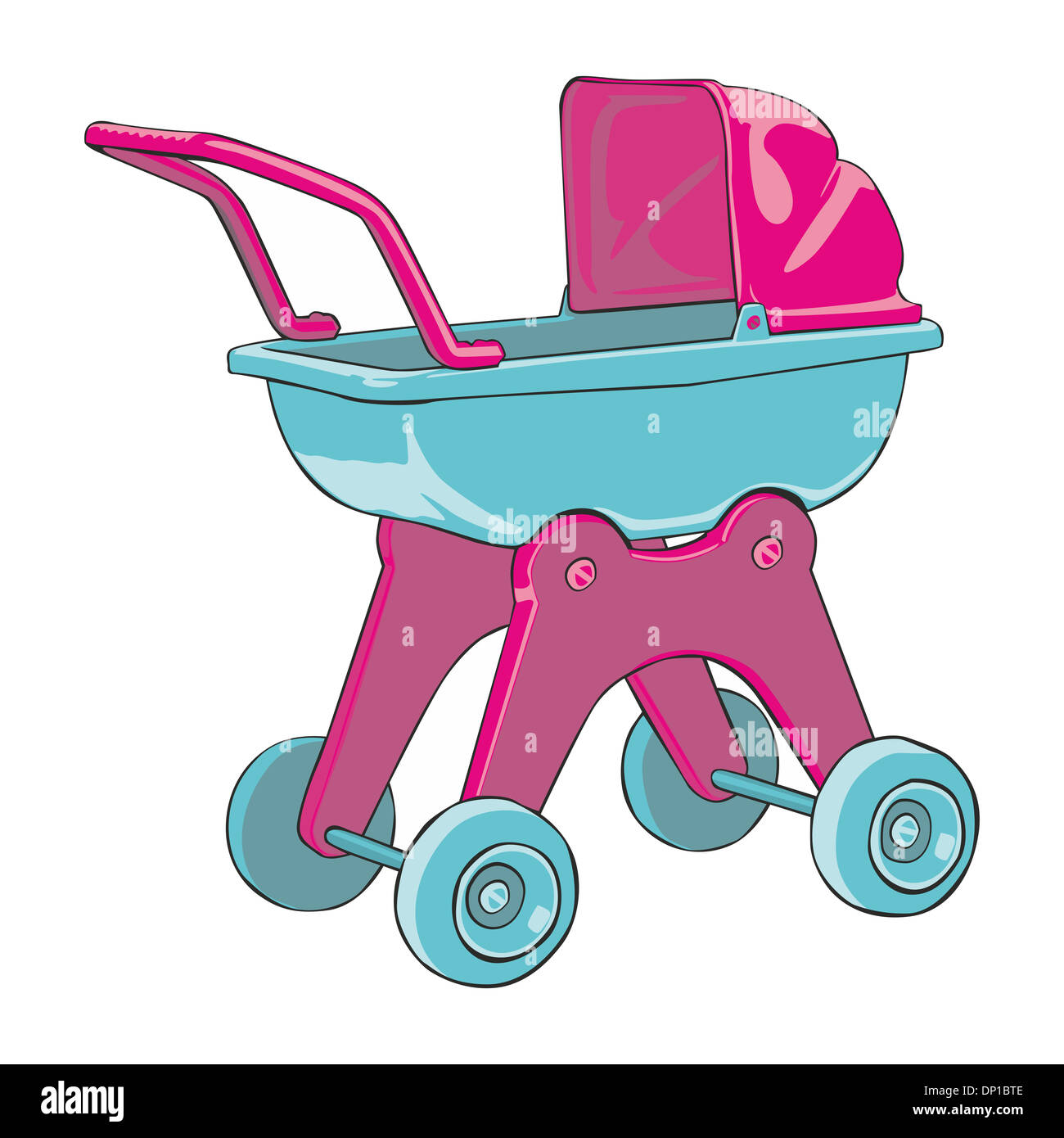 vector illustration baby-car Stock Photo - Alamy