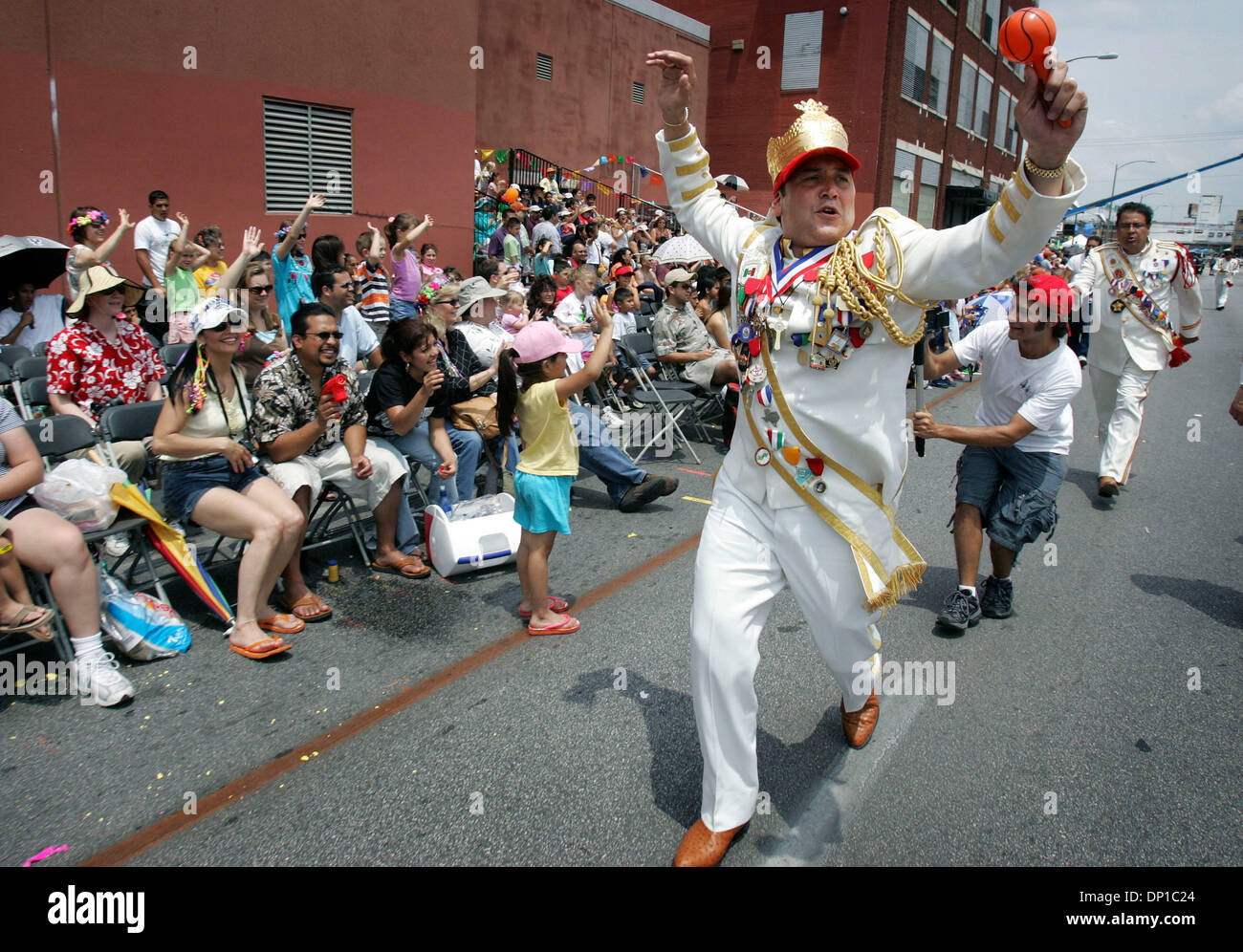 Apr 28, 2006; San Antonio, TX, USA; Rey Feo Ronnie Gabriel dances for ...