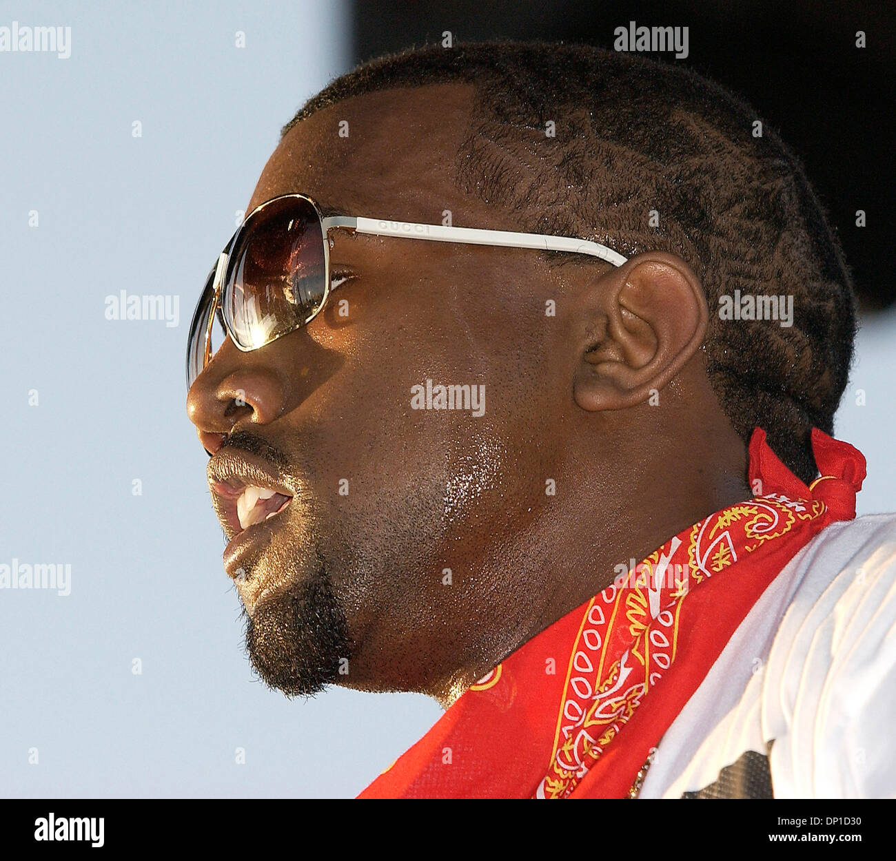 Apr 29, 2006; Indio, CA, USA; Rapper KANYE WEST performing at the ...