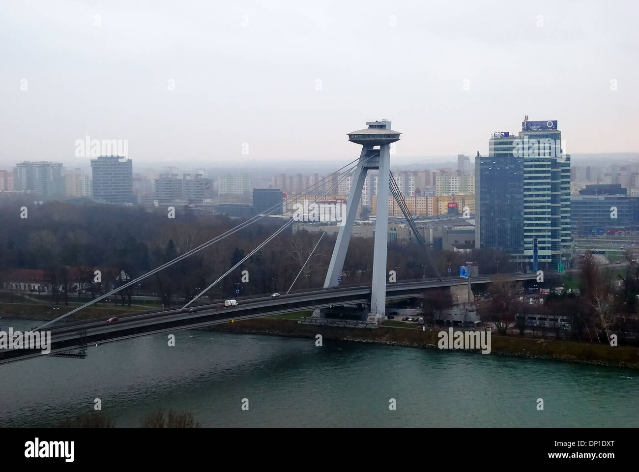 Bratislava, Slovakia. The New Bridge on Danube Stock Photo - Alamy
