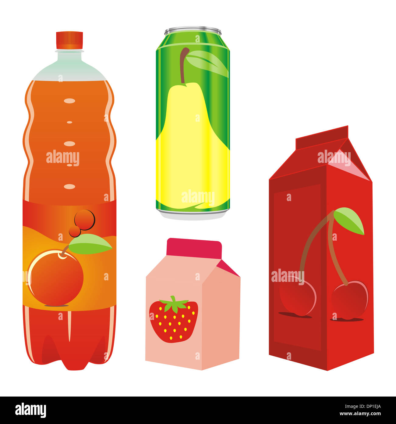 isolated fruit juice recipients Stock Photo - Alamy
