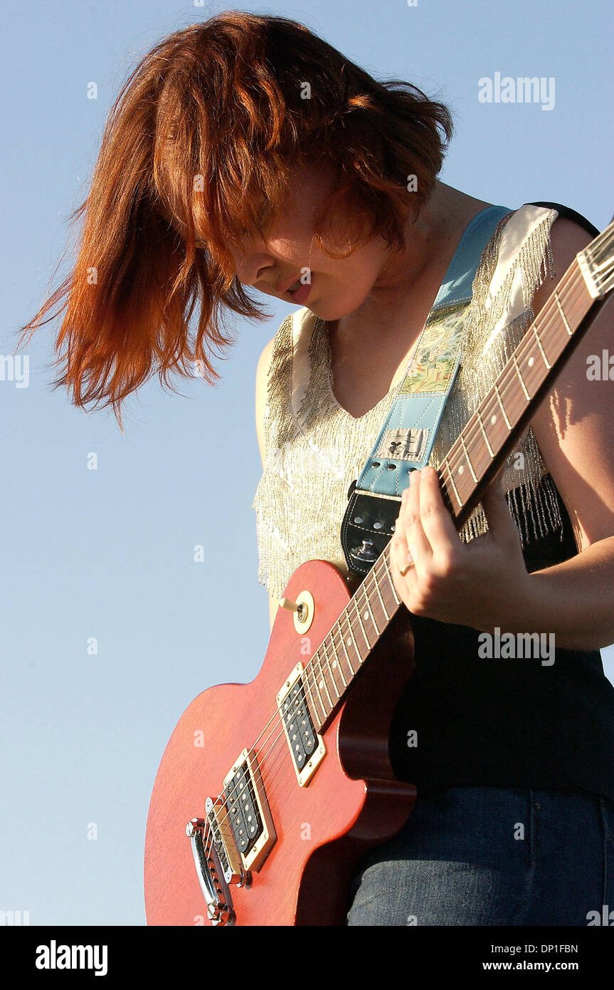 April 30, 2006; Indio, CA, USA; CORIN TUCKER of 'Sleater-Kinney ...