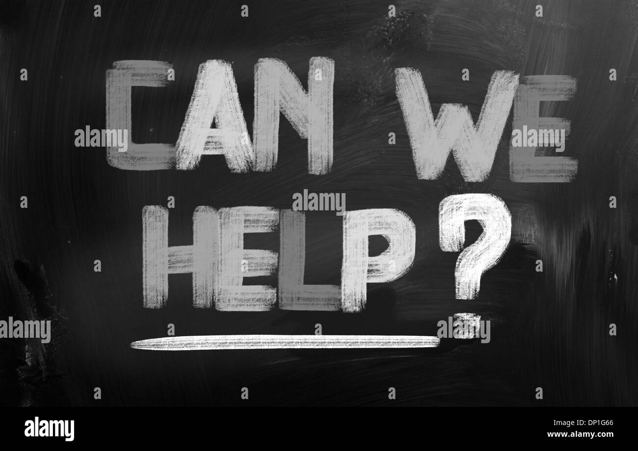 Can We Help Concept Stock Photo - Alamy
