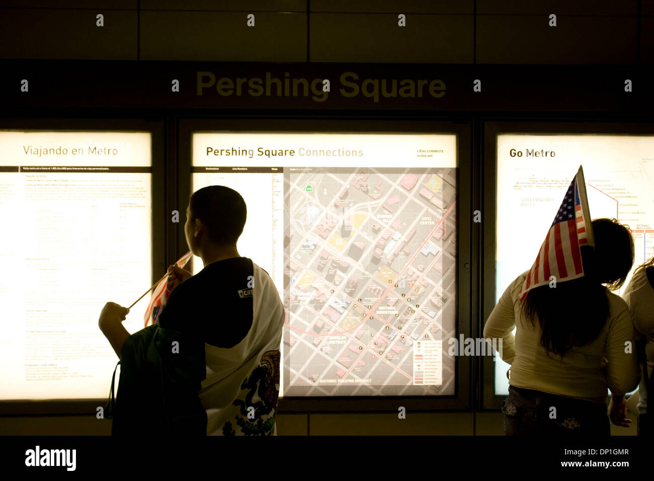 May 01, 2006; Los Angeles, CA, USA; Hundreds of thousands of protestors ...