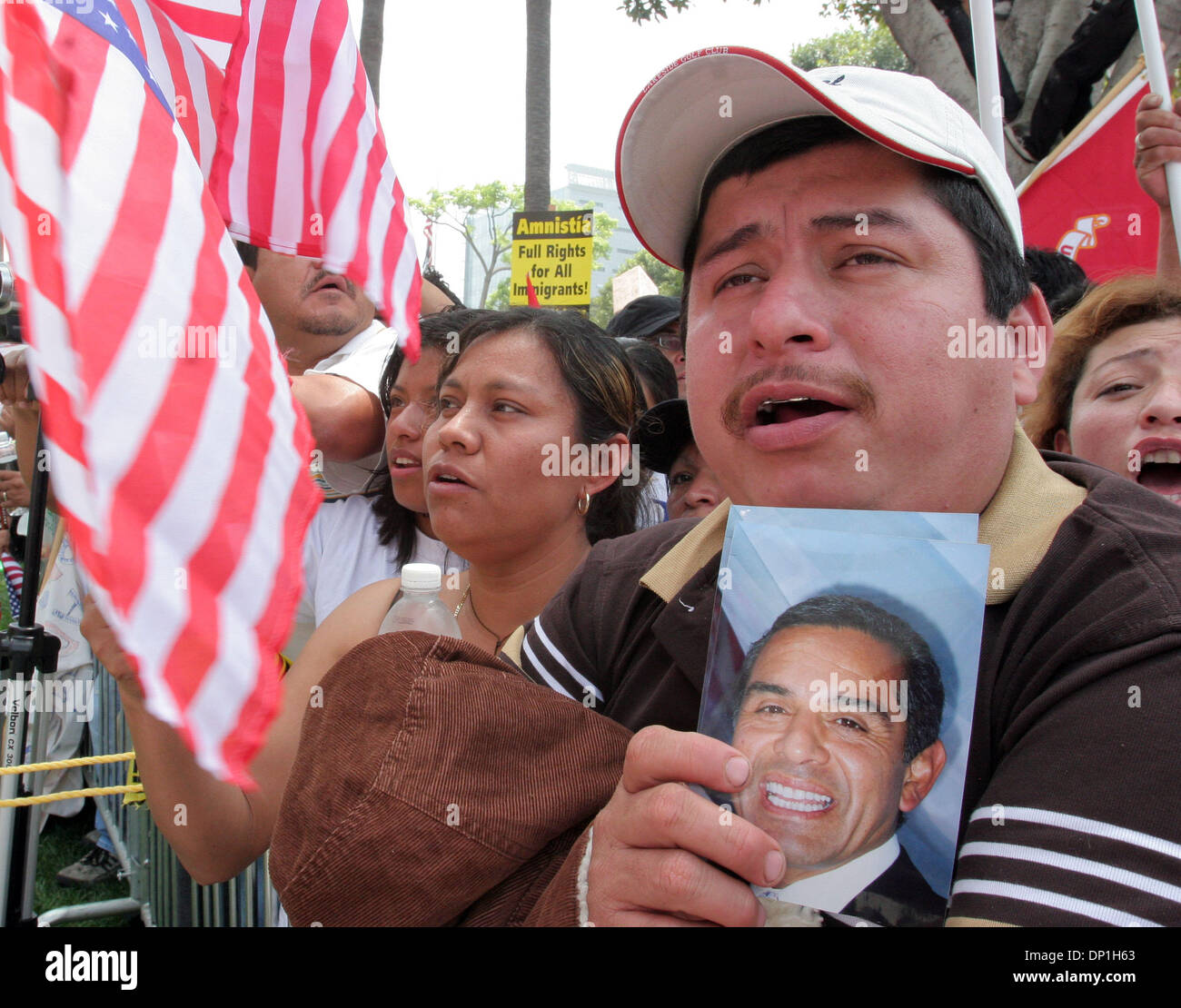 May 01, 2006; Los Angeles, CA, USA; Demonstrators participate in "A Day ...