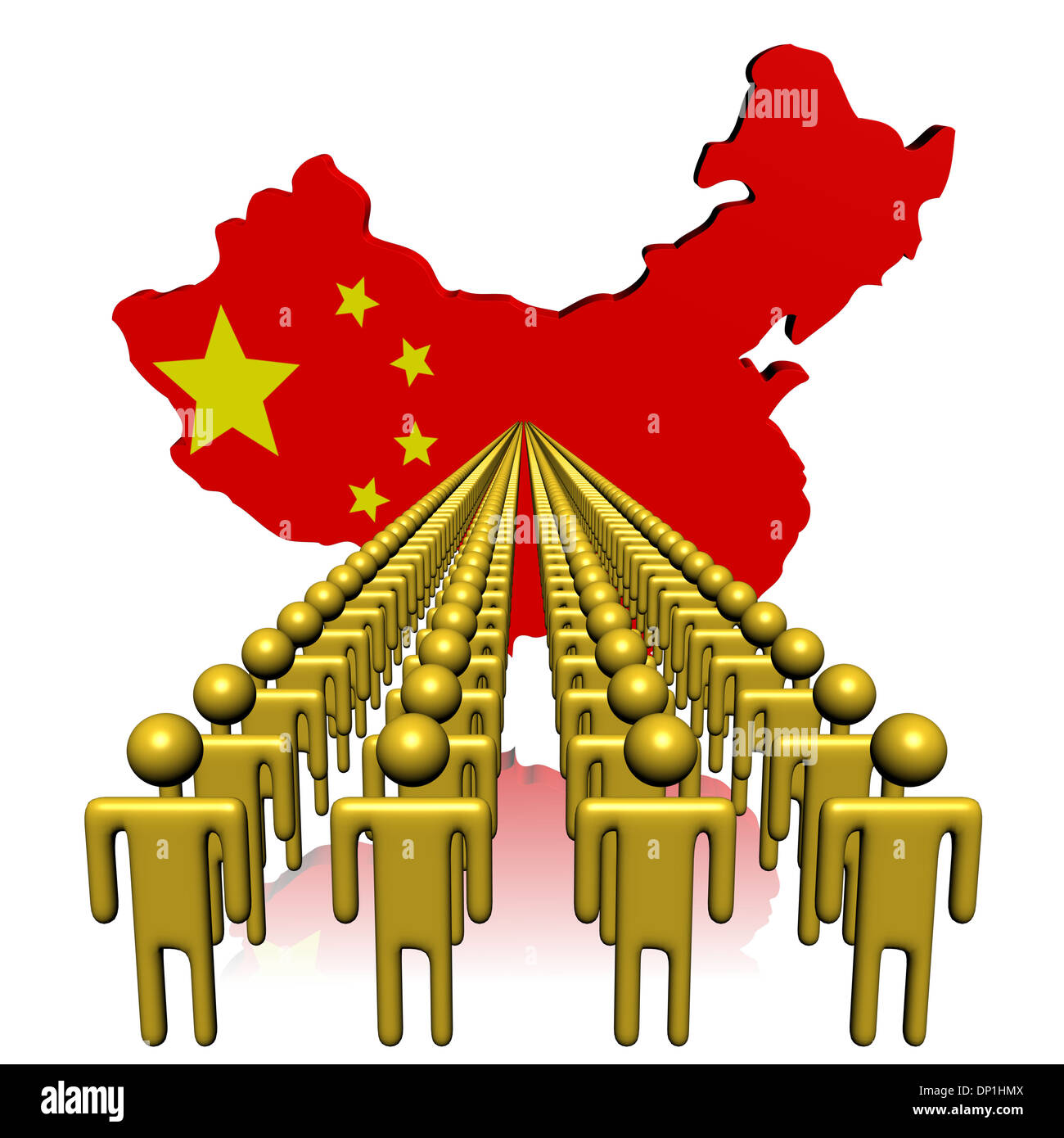 Population map of china hi-res stock photography and images - Alamy