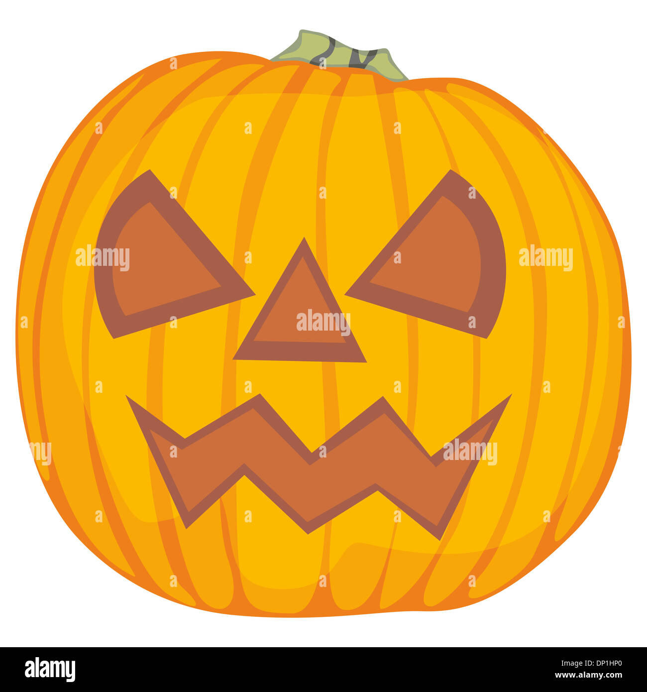 vector illustration of one pumpkin Stock Photo - Alamy