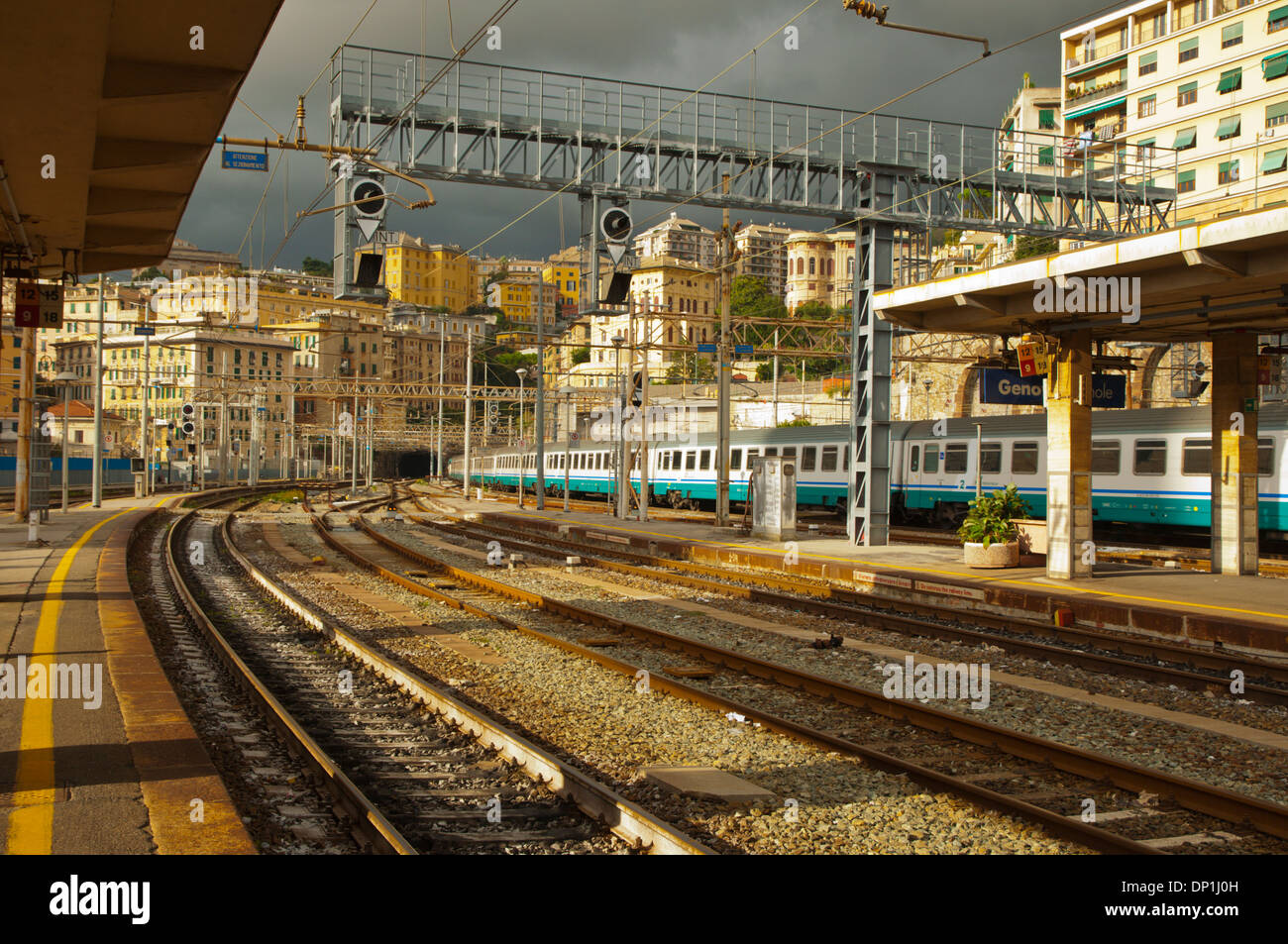 Brignoli railway station central Genoa Liguria region Italy Europe ...