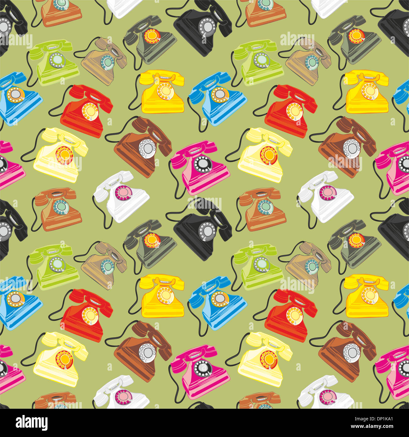 vector illustration seamless pattern isolated phones Stock Photo - Alamy