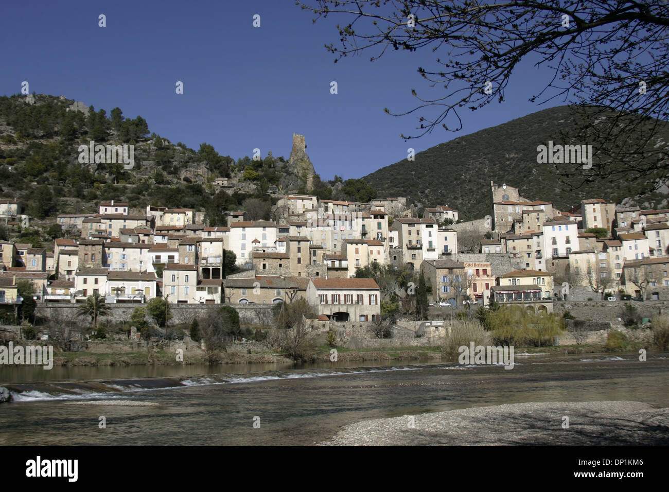 Roquebrun village hi-res stock photography and images - Alamy
