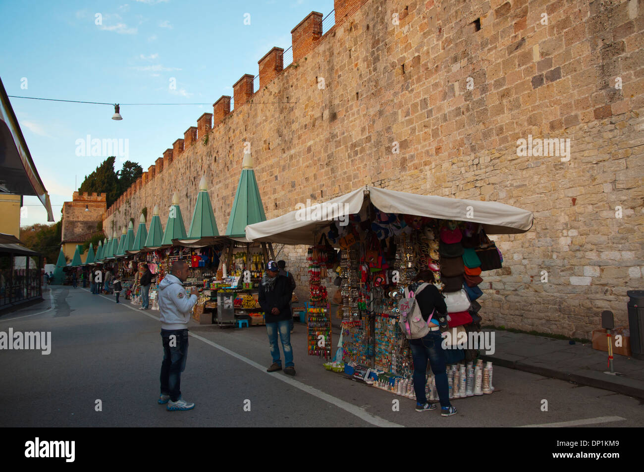 Piazza Manin square outside city walls Pisa city Tuscany region Italy ...