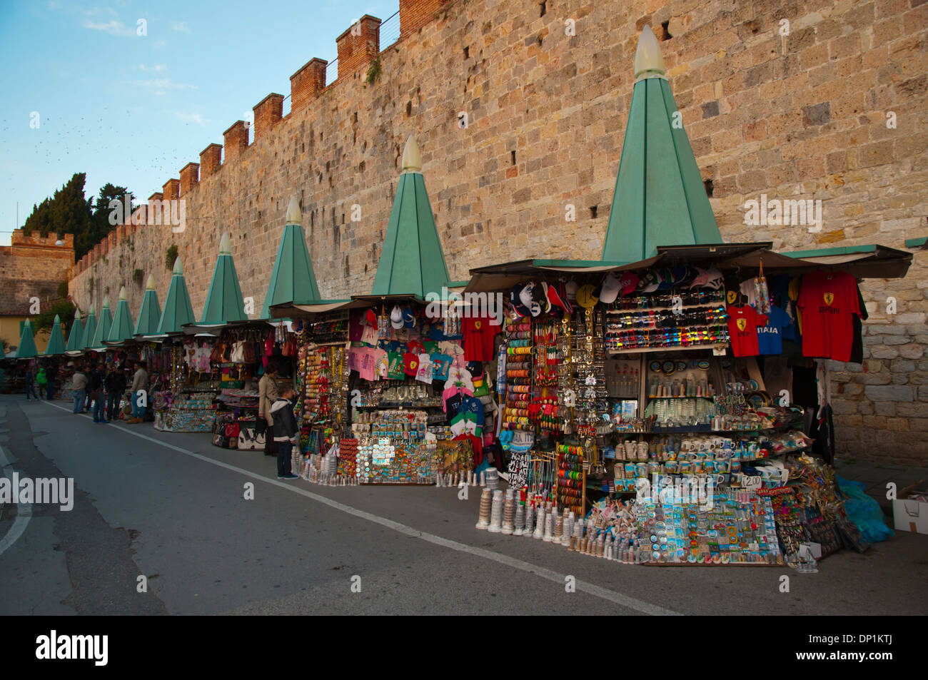 Piazza Manin square outside city walls Pisa city Tuscany region Italy ...