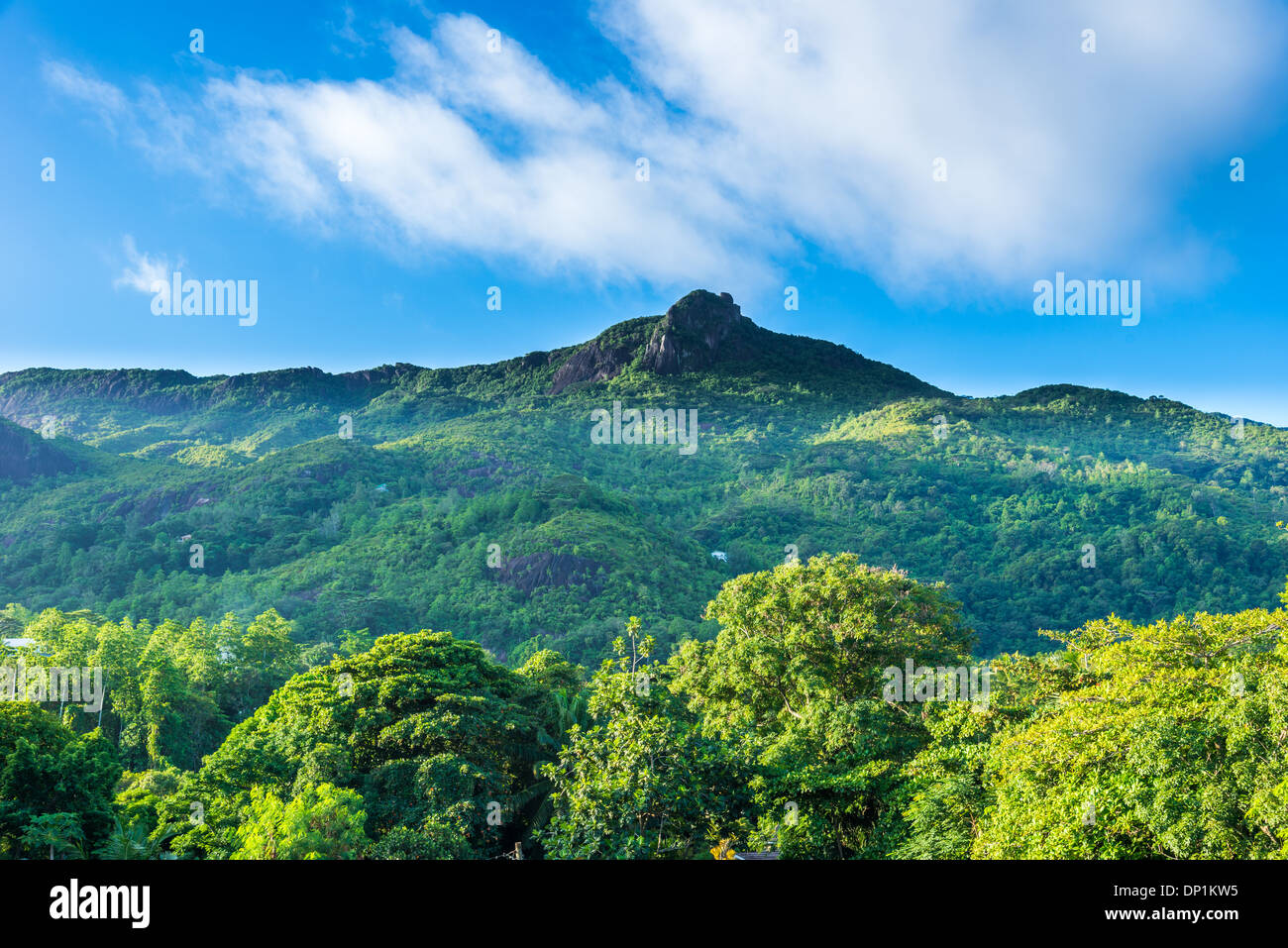 Landscape of Mahe, Seychelles Stock Photo - Alamy
