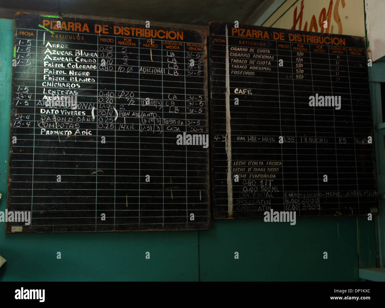 May 04, 2006; Havana, CUBA; Cuban residents wait out side the food ...