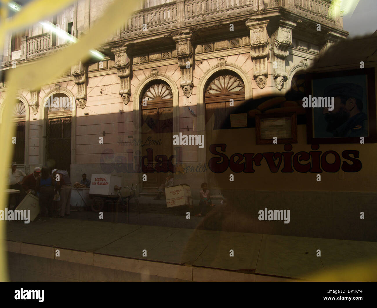May 04, 2006; Havana, CUBA; Cuban residents wait out side the food ...