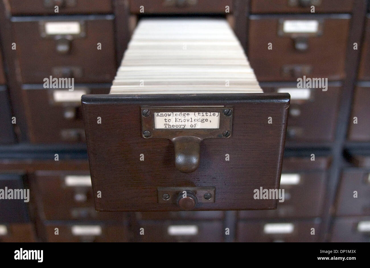 May 05, 2006; Los Angeles, CA, USA; The card catalog at Hoose library ...