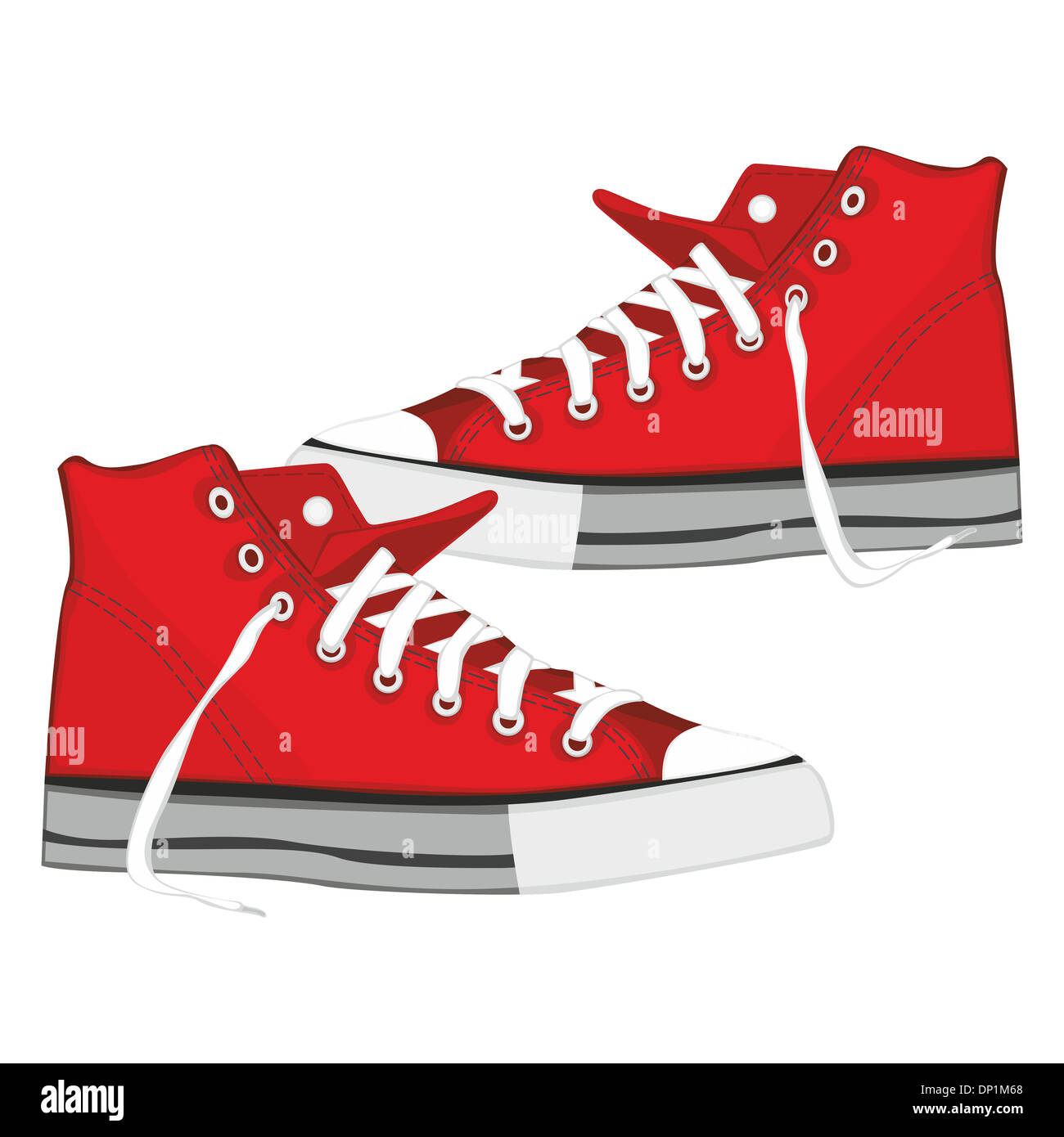vector illustration of isolated shoes Stock Photo - Alamy