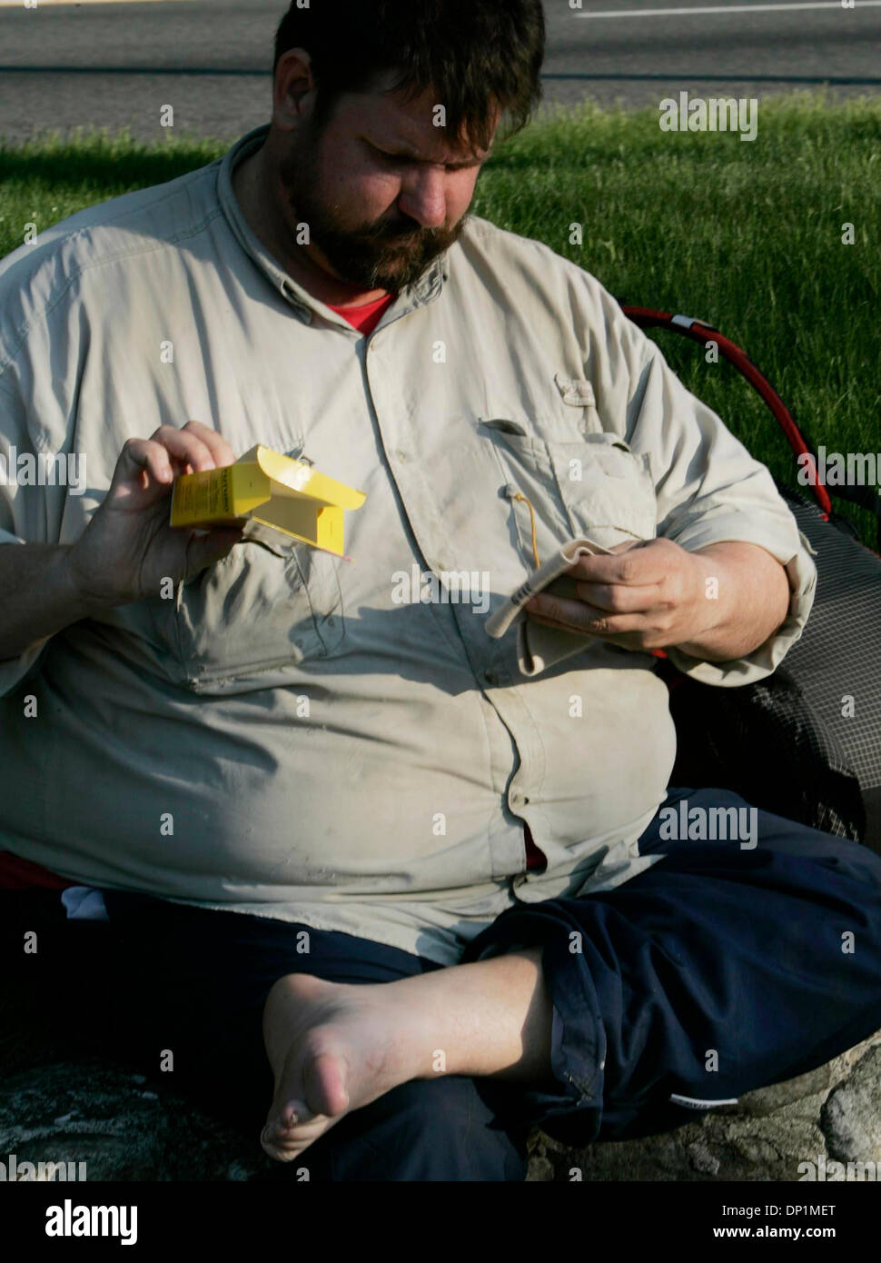 May 06, 2006; Budd Lake, NJ, USA; STEVE VAUGHT ('The Fatman Walking ...