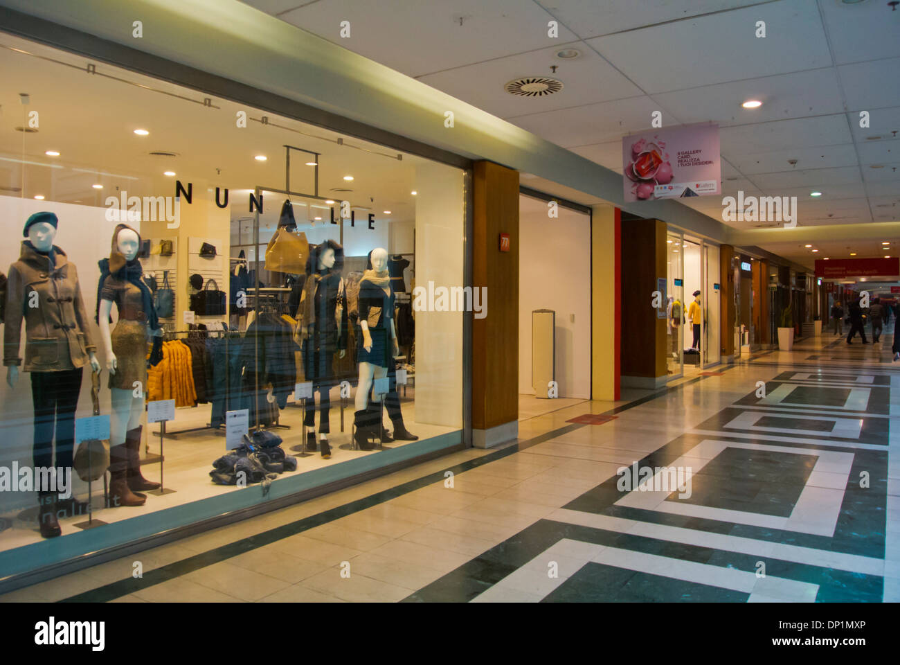 Shops inside Lingotto centre former Fiat factory buildings Lingotto ...