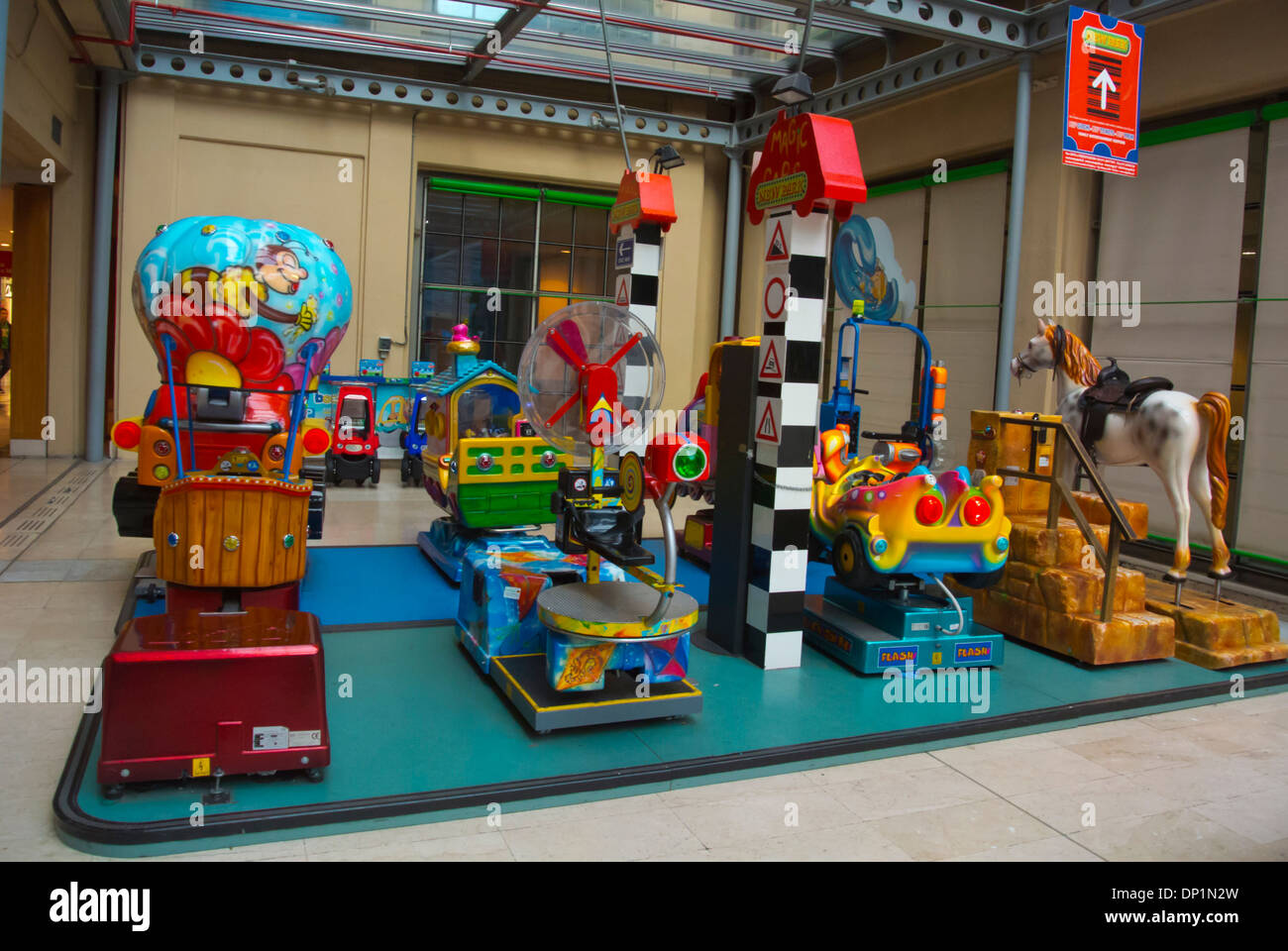 Childrens amusement park inside Lingotto centre Lingotto district Turin ...