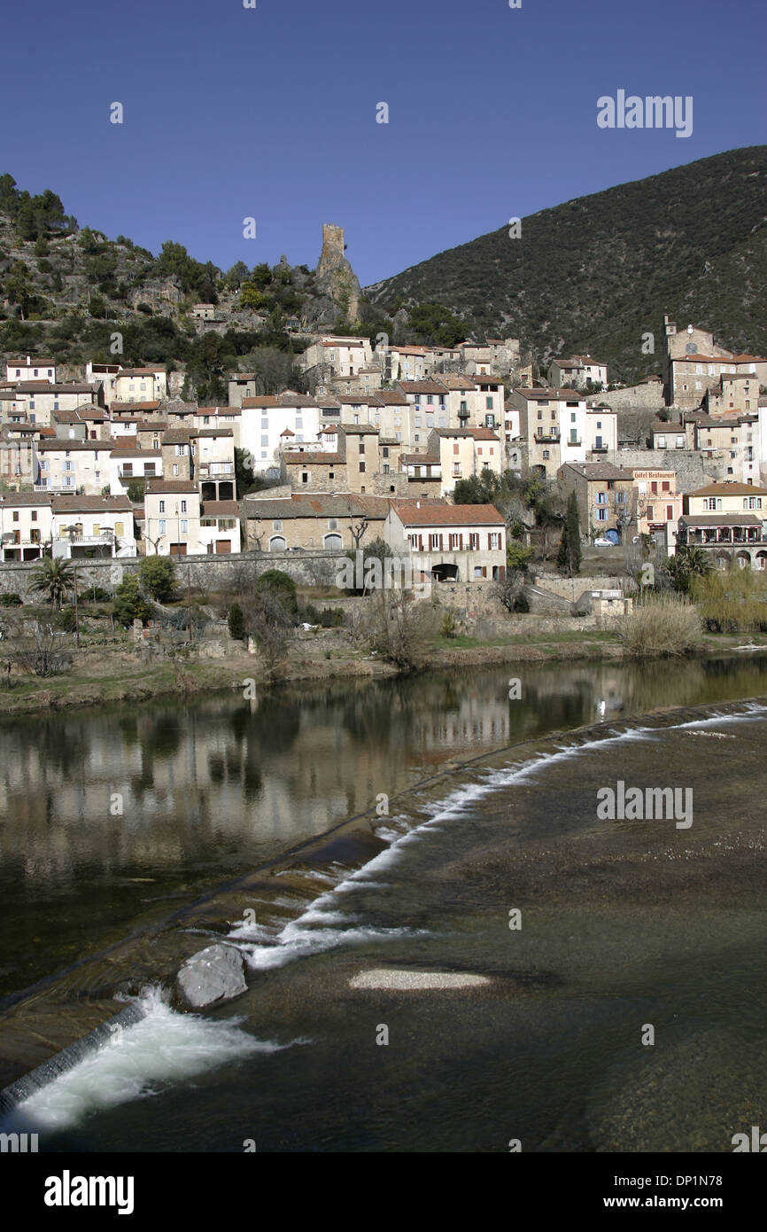 Roquebrun village hi-res stock photography and images - Alamy