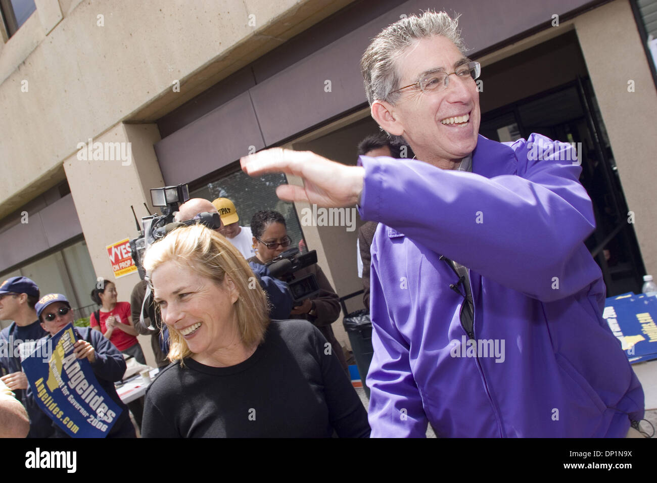 May 06, 2006; San Francisco, CA, USA; Bringing his wife, JULIE (left ...