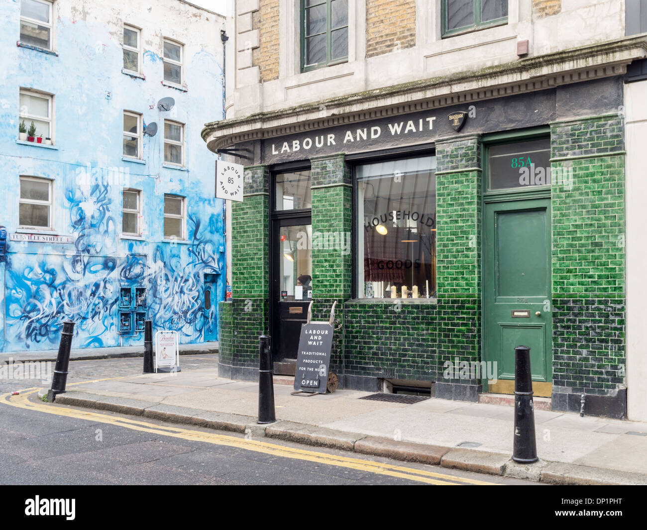 Labour and Wait shop in Redchurch Street, London Stock Photo - Alamy
