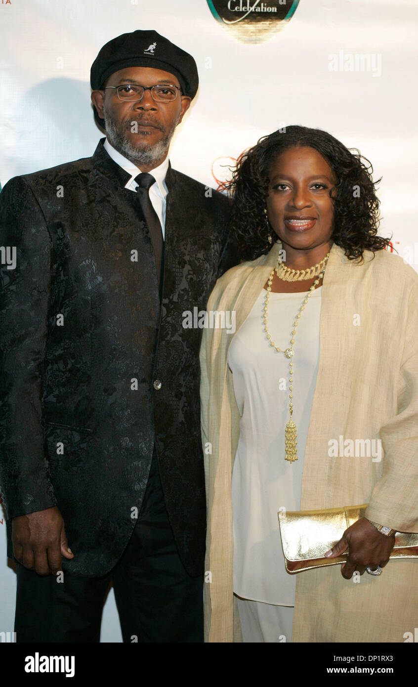 May 07, 2006; Beverly Hills, CA, USA; SAMUEL L. JACKSON with his wife ...