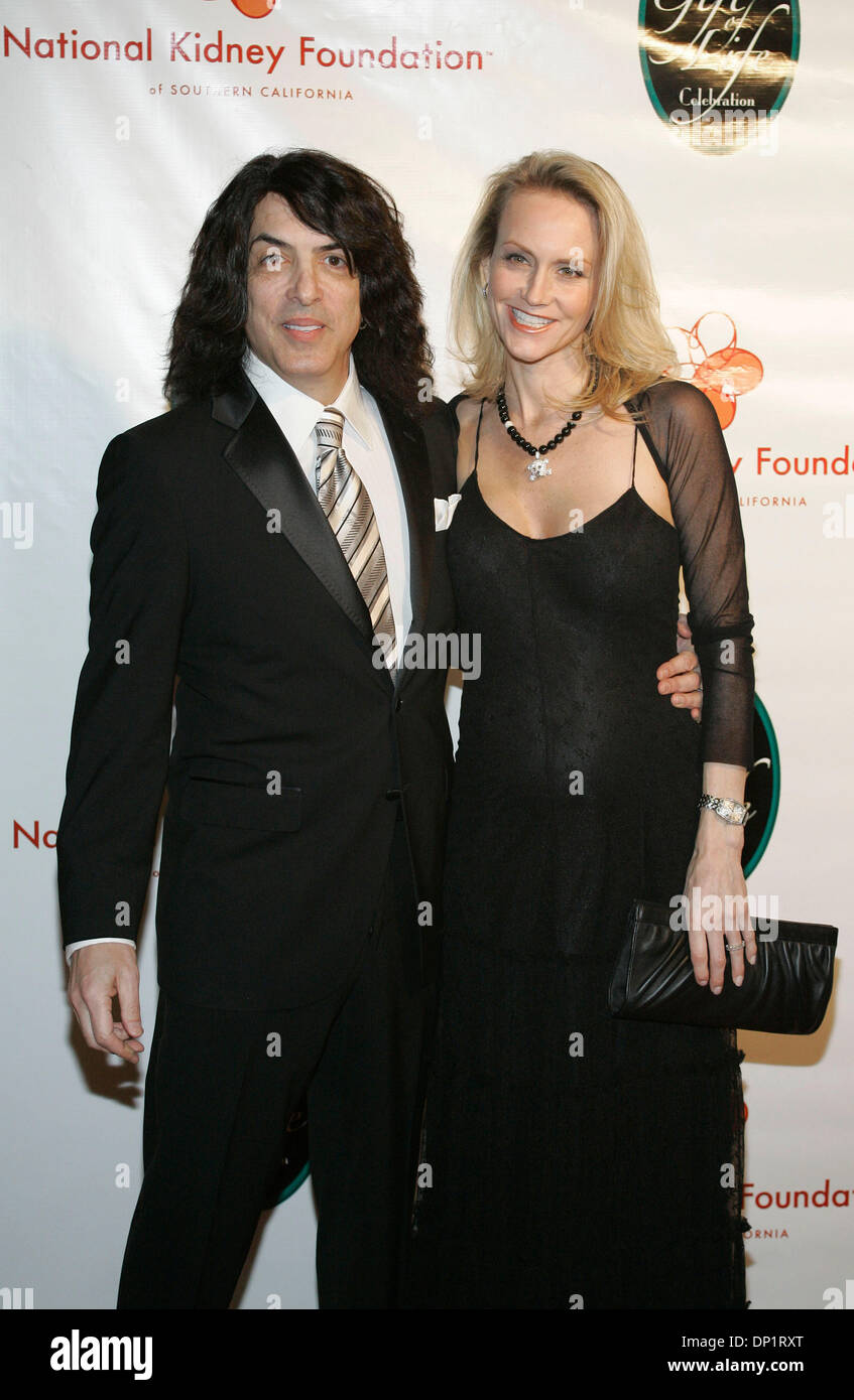 May 07, 2006; Beverly Hills, CA, USA; PAUL STANLEY and his wife ERIN ...