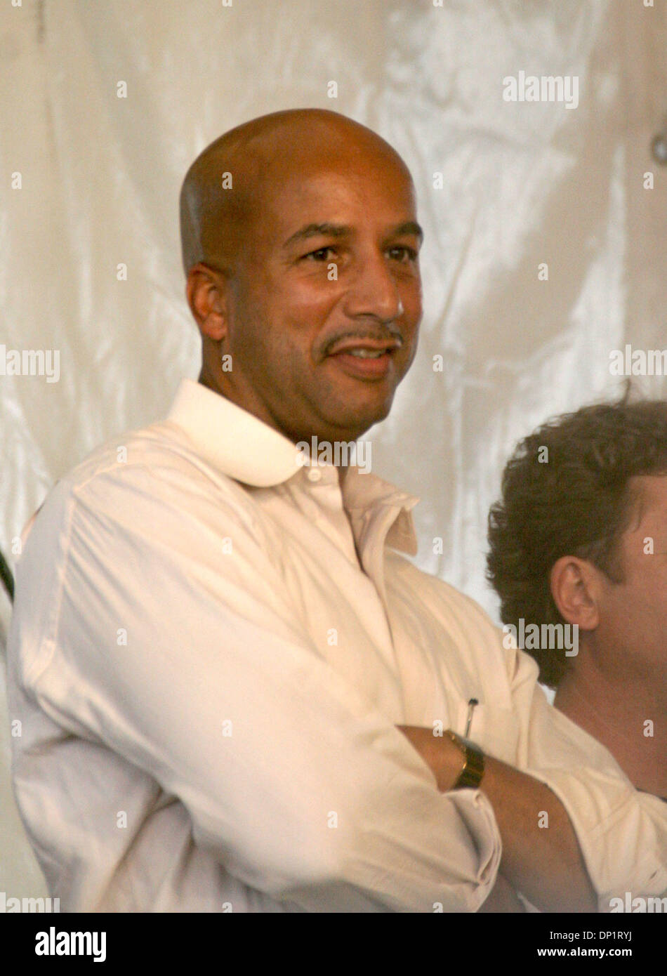 May 07, 2006; New Orleans, LA, USA; New Orleans mayor RAY NAGIN watches ...