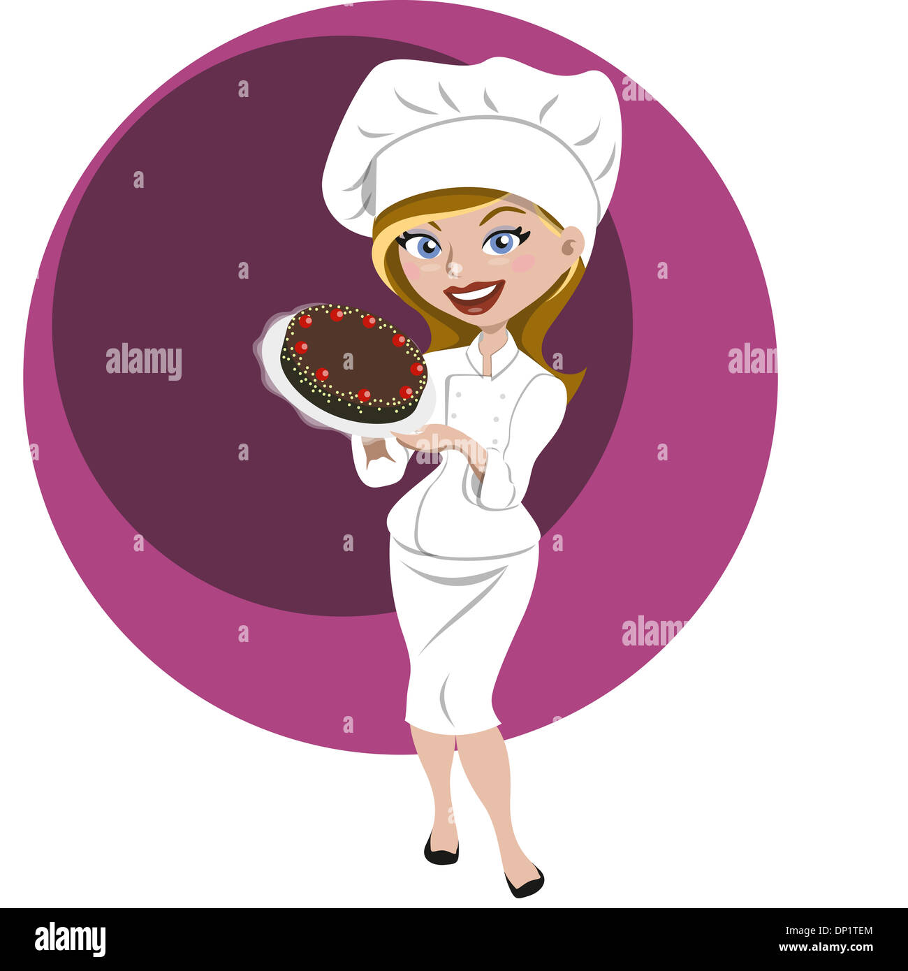 Baker woman drawing hi-res stock photography and images - Alamy