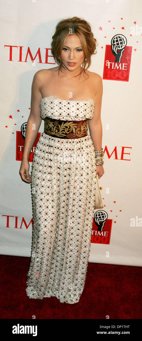 May 08, 2006; New York, NY, USA; Singer/actress JENNIFER LOPEZ at the ...