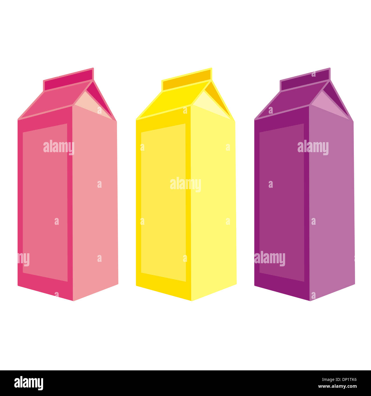 vector illustration of isolated carton boxes Stock Photo - Alamy
