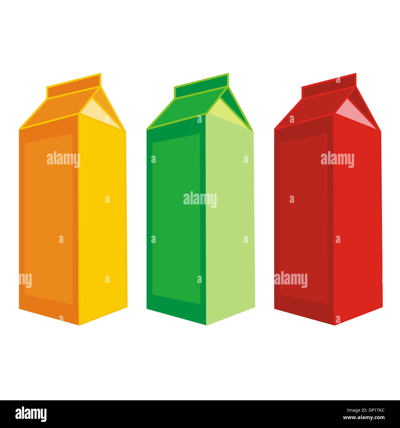 vector illustration of isolated carton boxes Stock Photo - Alamy