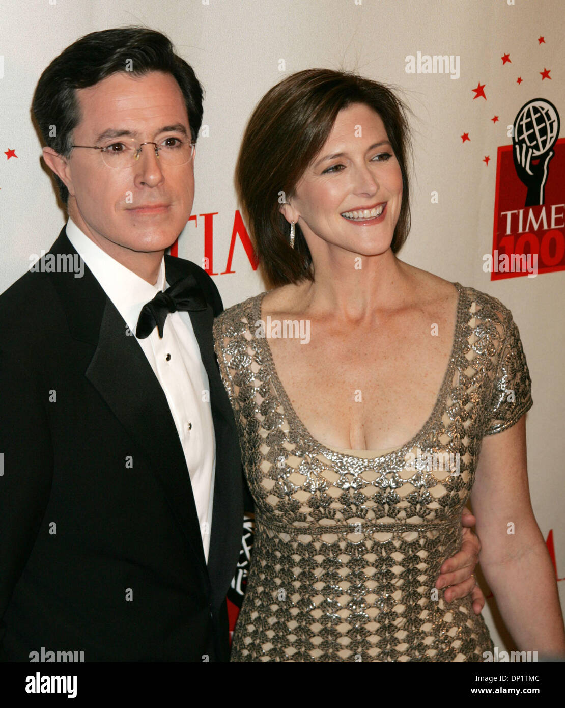 May 08, 2006; New York, NY, USA; Comedian STEPHEN COLBERT and WIFE at ...
