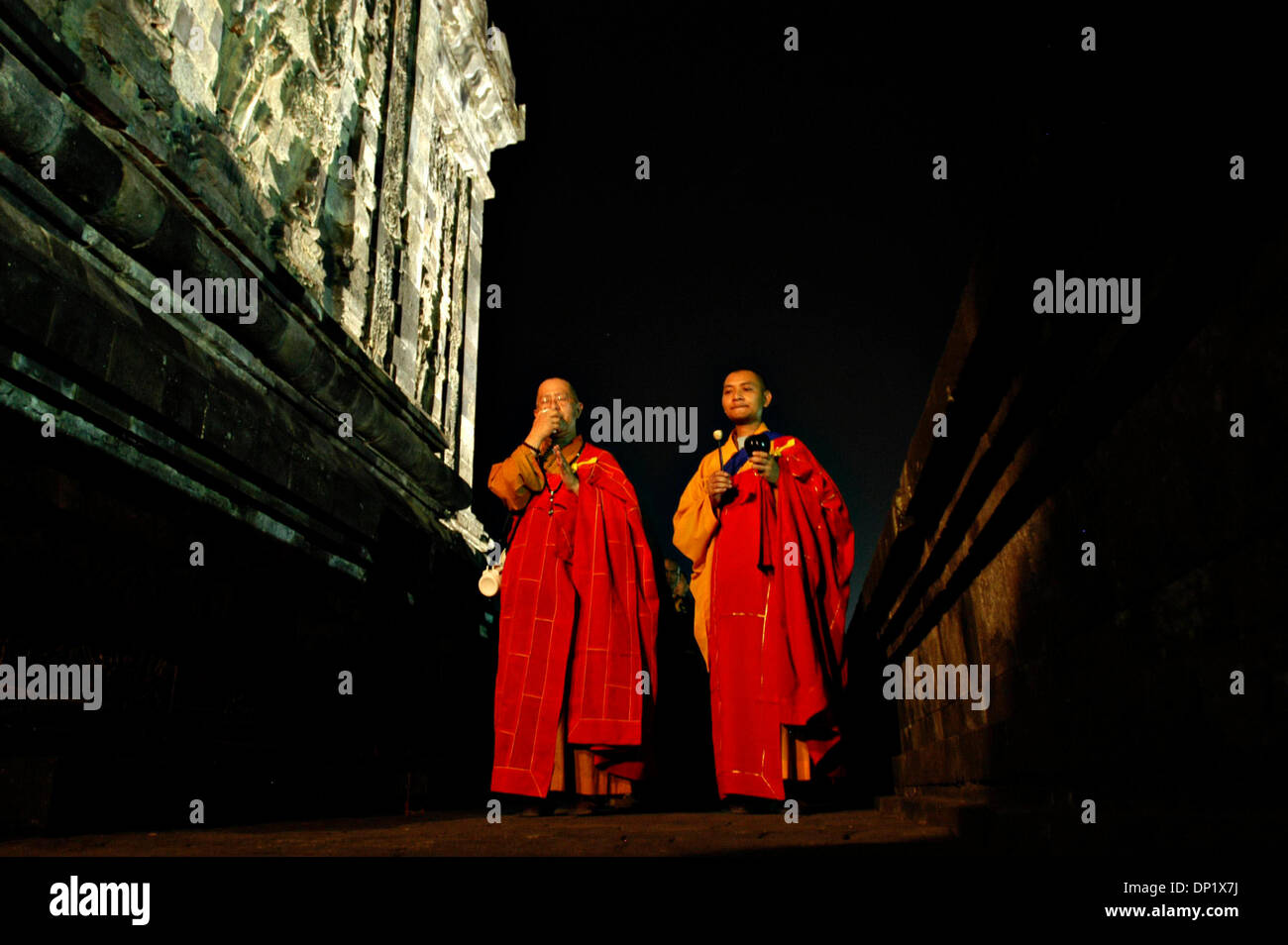 May 11, 2006; Magelang, INDONESIA; Before celebrating Waisak Day at ...