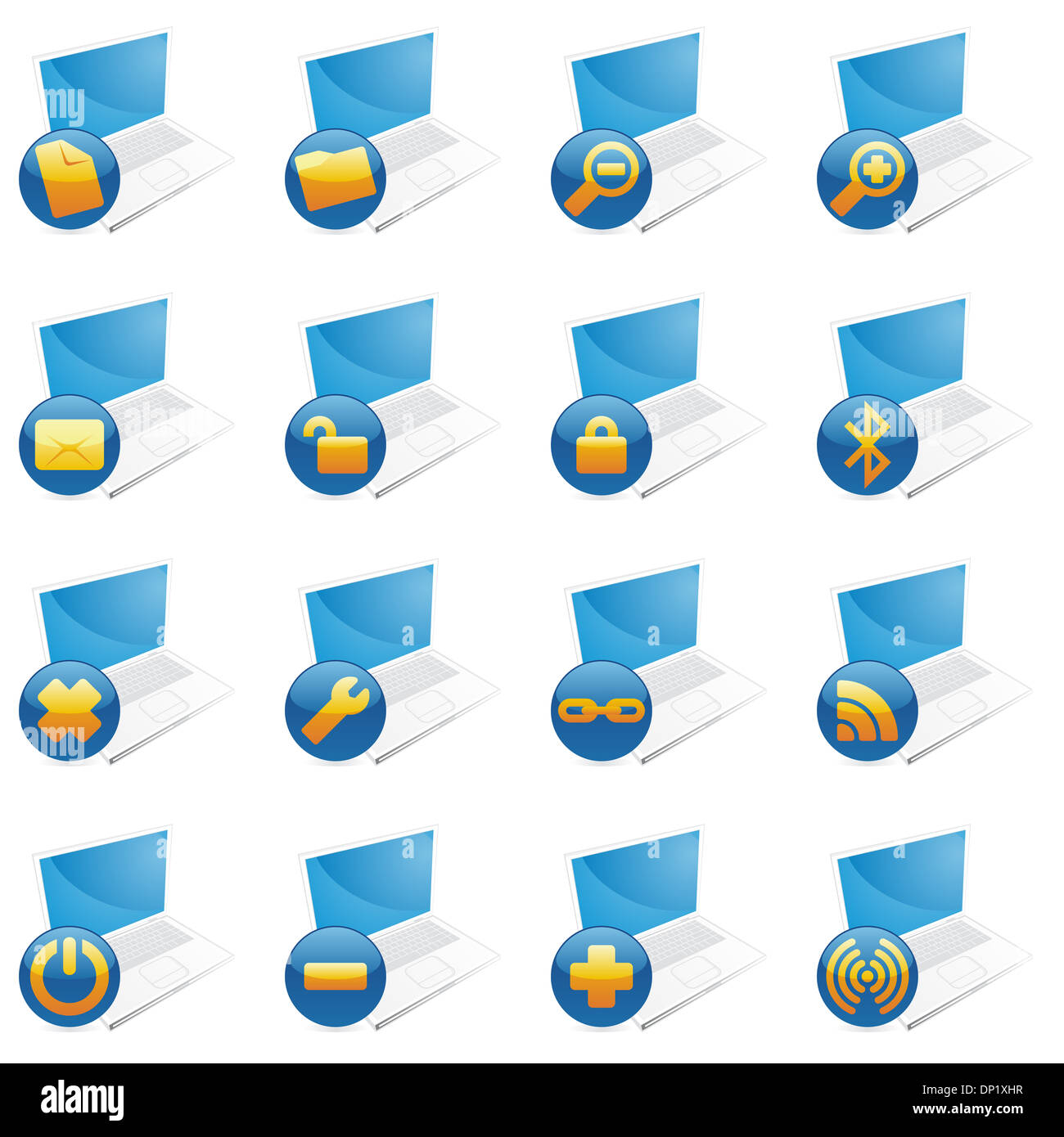 isolated internet icons Stock Photo - Alamy