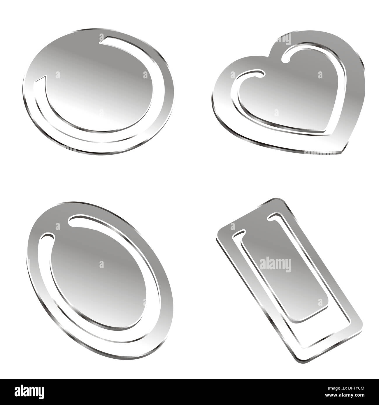 vector illustration of isolated paper clips Stock Photo - Alamy