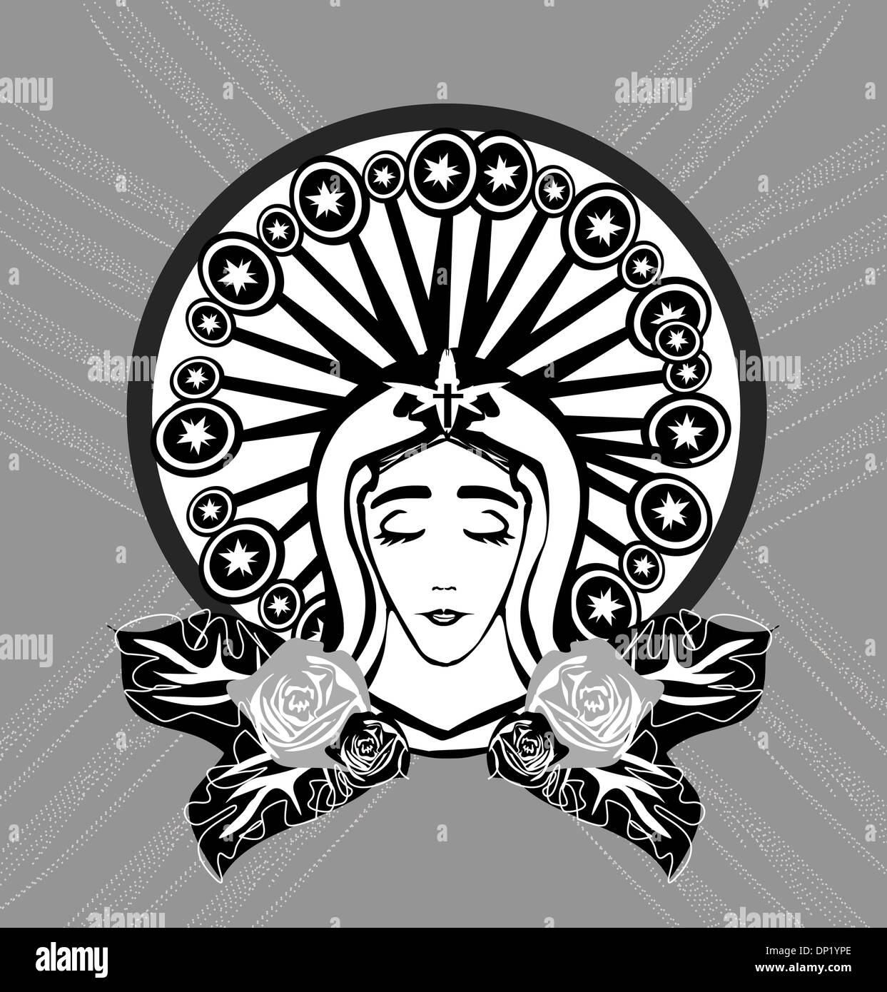 Blessed mother of god Black and White Stock Photos & Images - Alamy