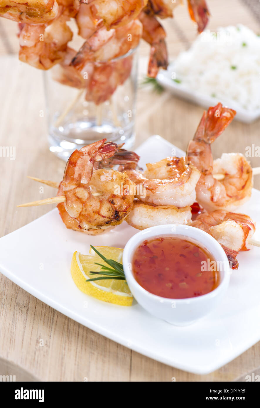 Food still life prawns dinner starter seafood sauce hi-res stock ...