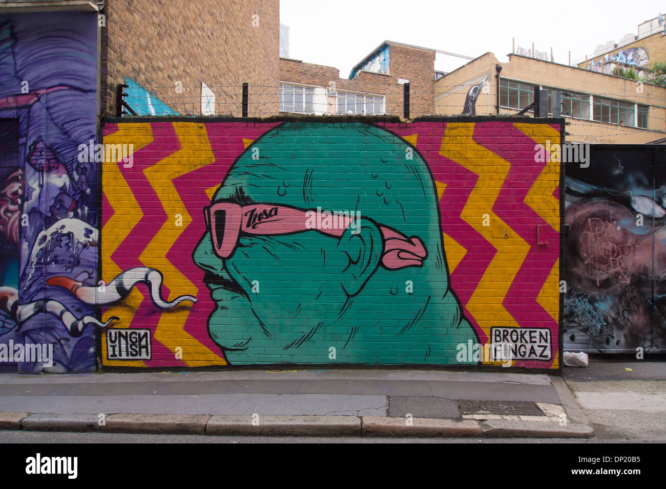 Graffiti in Shoreditch, London, England, United Kingdom Stock Photo - Alamy