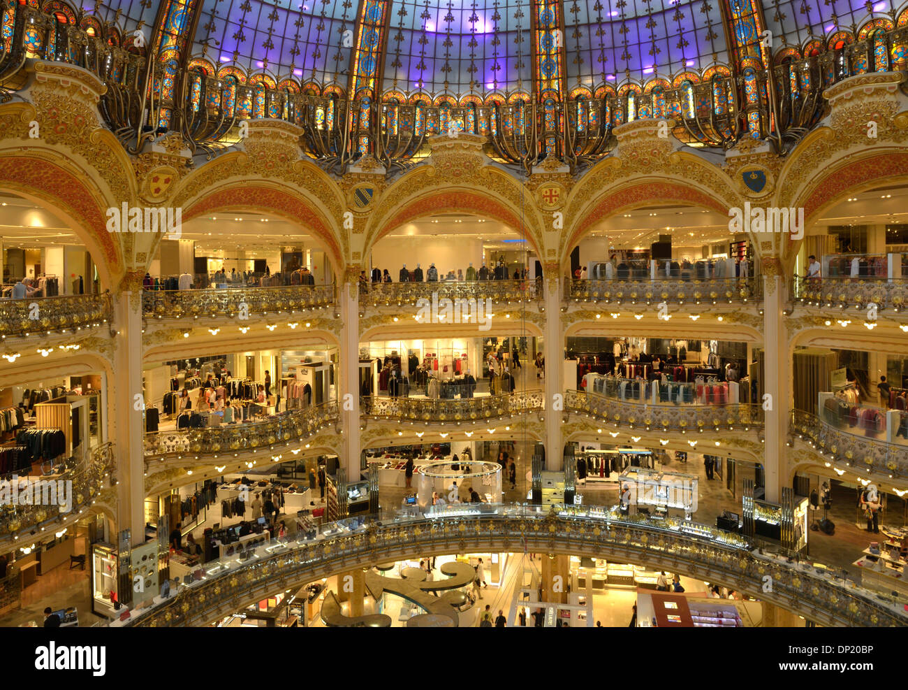 Galeries Lafayette, Paris, Ile-de-France, France Stock Photo - Alamy