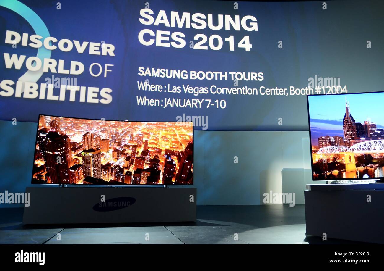 Las Vegas, USA. 06th Jan, 2014. Television sets are on display at the ...
