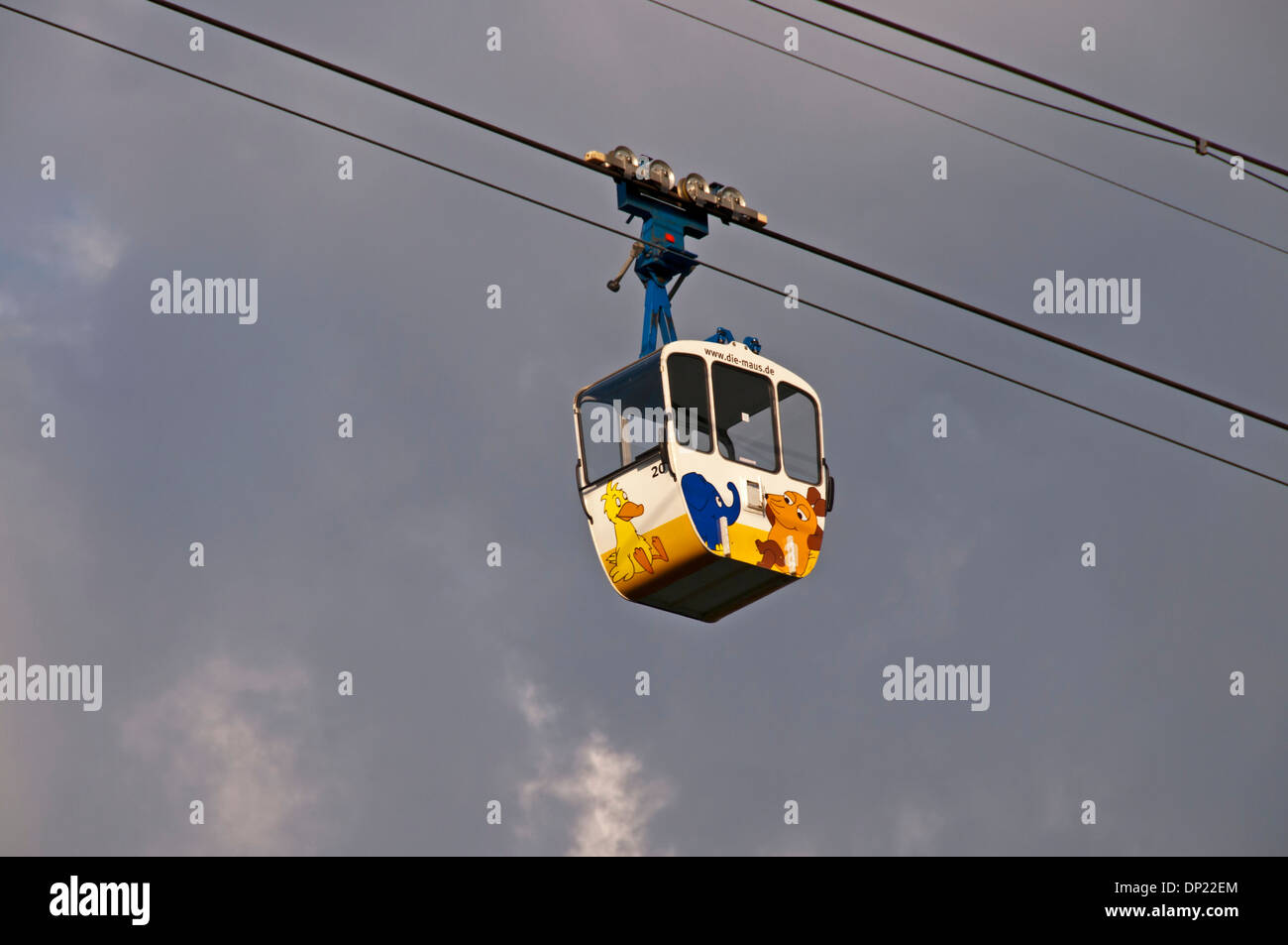 Cologne Cable Car or Rheinseilbahn, Cologne, North Rhine-Westphalia ...