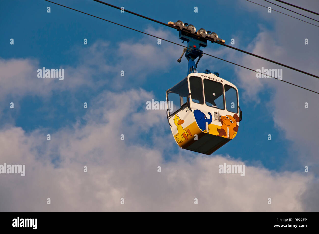 Cologne Cable Car or Rheinseilbahn, Cologne, North Rhine-Westphalia ...