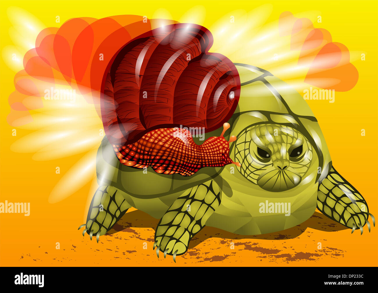 Snail turtle hi-res stock photography and images - Alamy