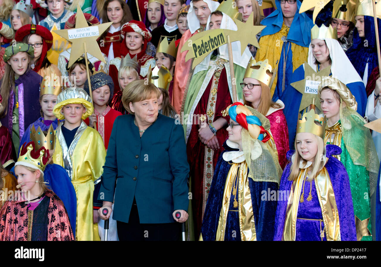Berlin, Germany. 07th Jan, 2014. German Chancellor Angela Merkel (CDU ...