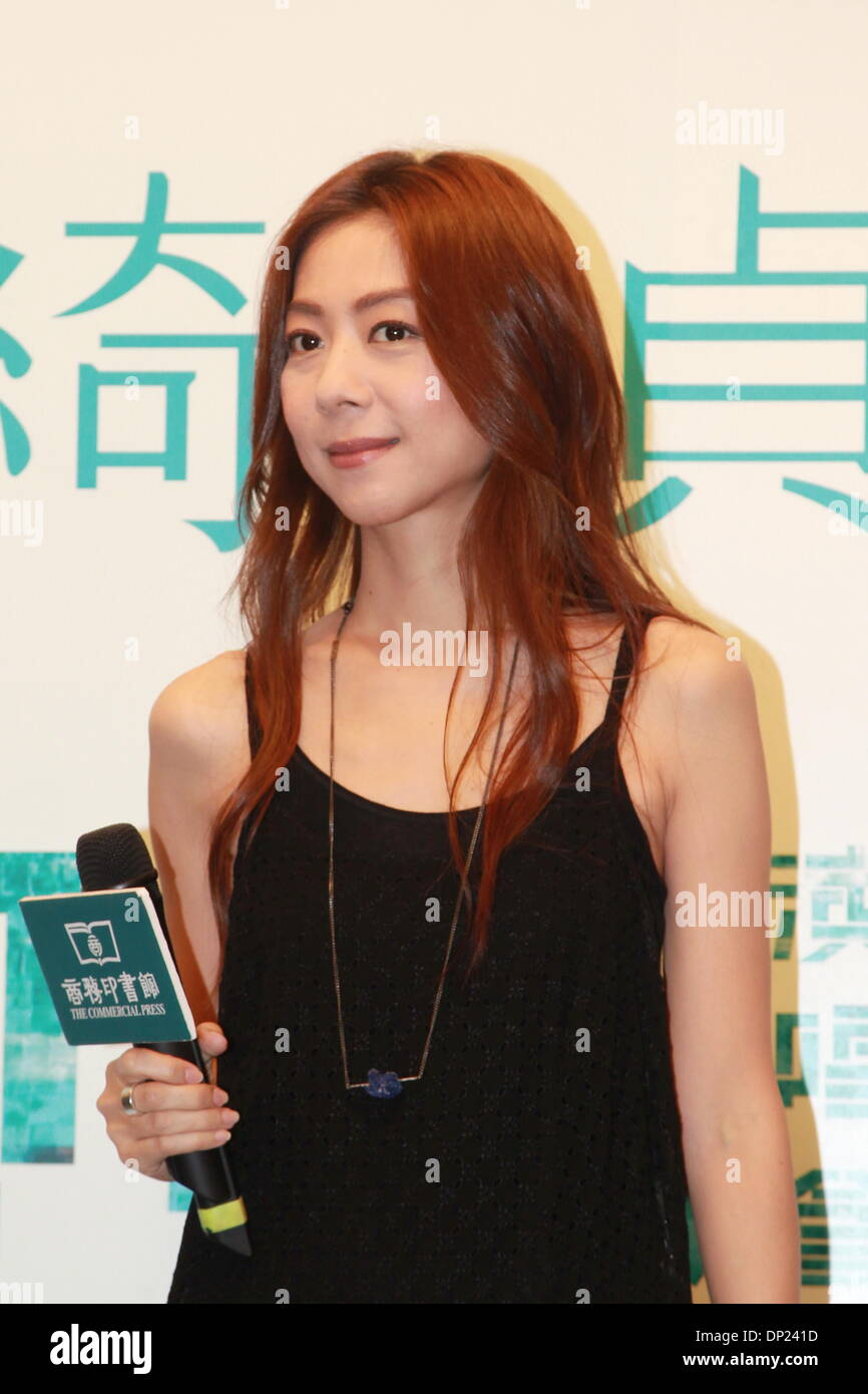 Hong Kong, China. 6th Jan, 2014. Singer Cheer Chan attends the press ...