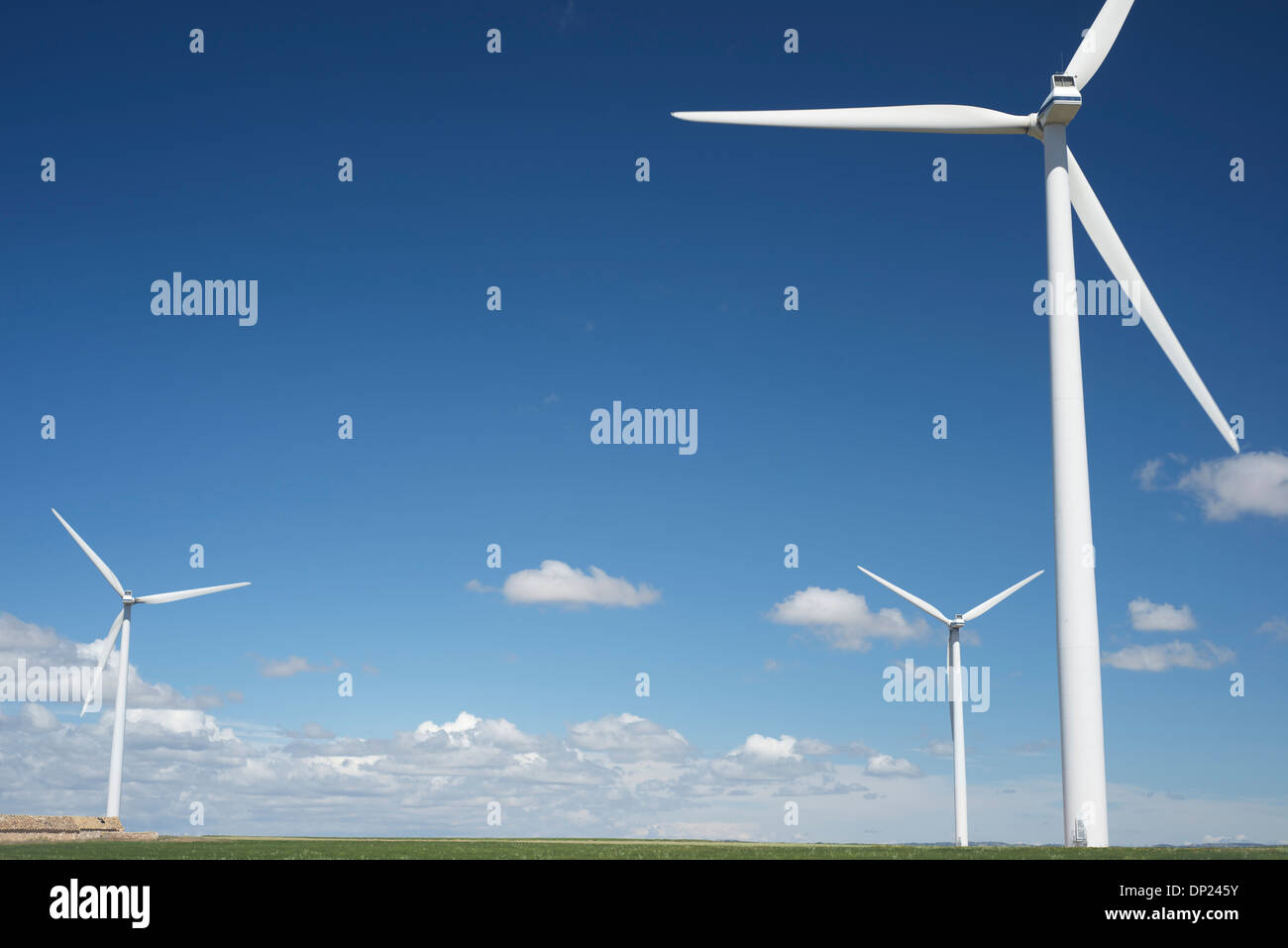 windmills for electric power production Stock Photo - Alamy