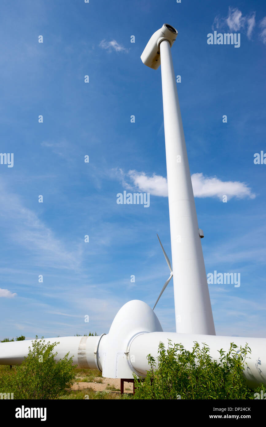 repair work on the propeller of a windmill Stock Photo - Alamy